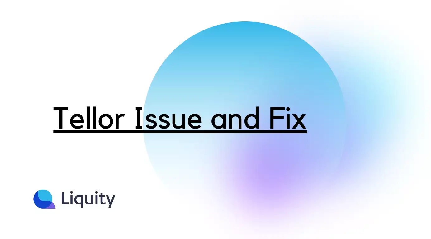 Tellor Issue and Fix